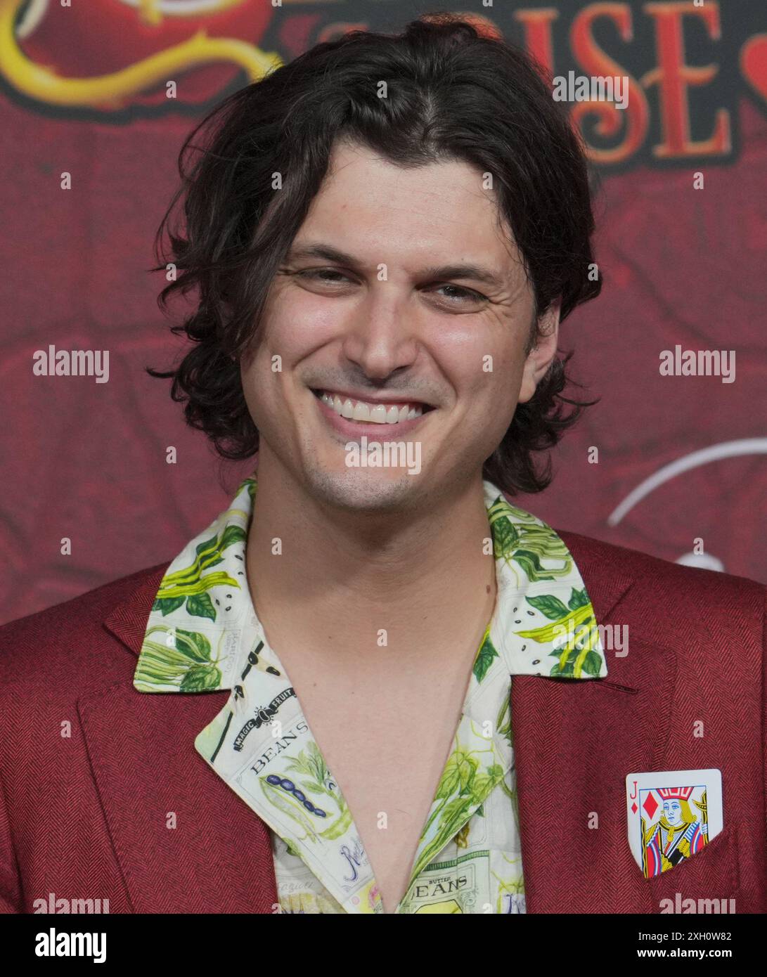 Alex Boniello arrives at the Disney's DESCENDANTS: THE RISE OF RED ...