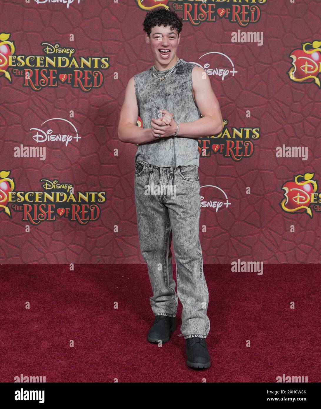 Julian Lerner arrives at the Disney's DESCENDANTS: THE RISE OF RED ...