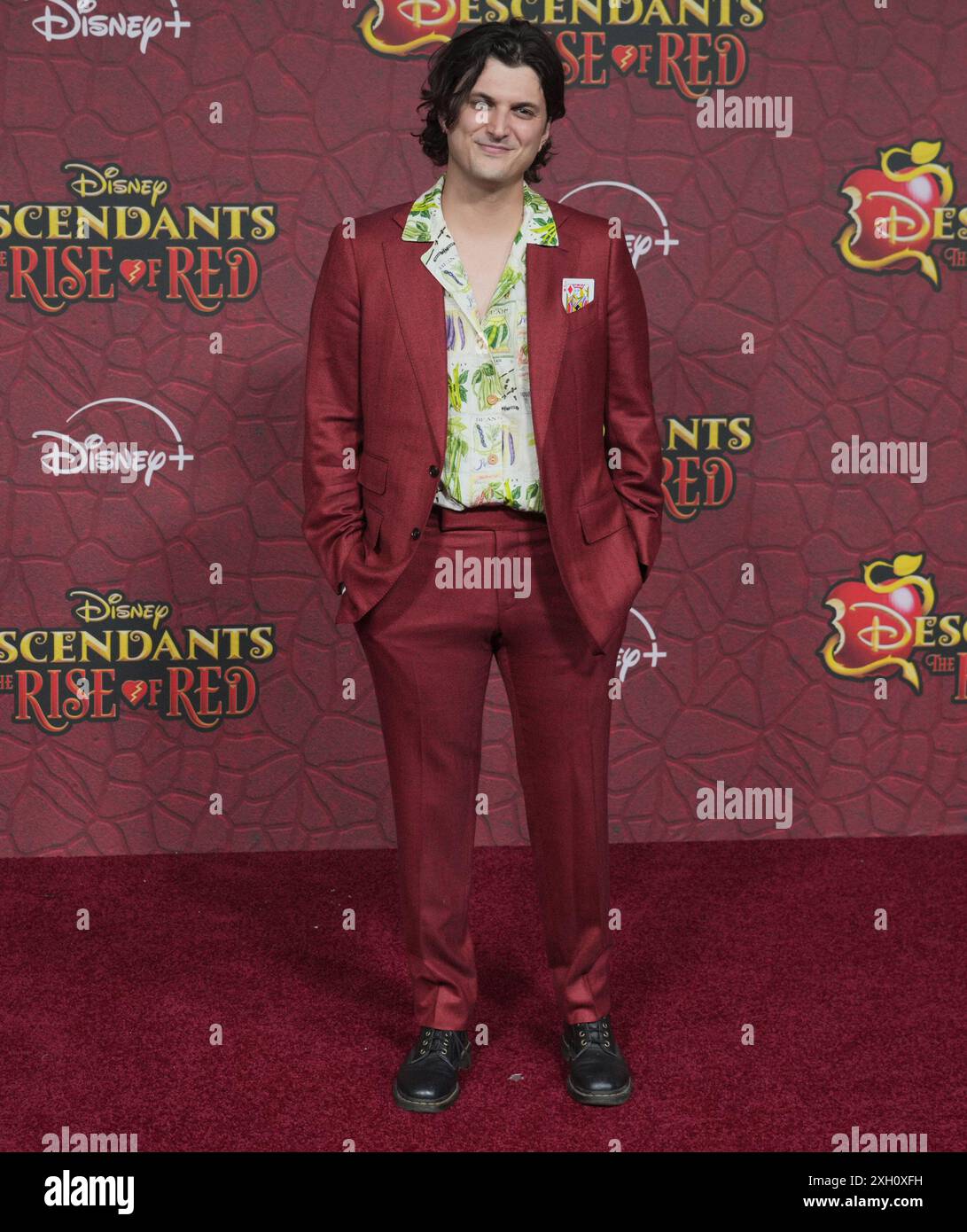 Alex Boniello arrives at the Disney's DESCENDANTS: THE RISE OF RED ...
