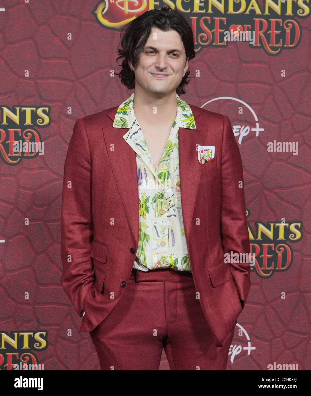 Alex Boniello arrives at the Disney's DESCENDANTS: THE RISE OF RED ...