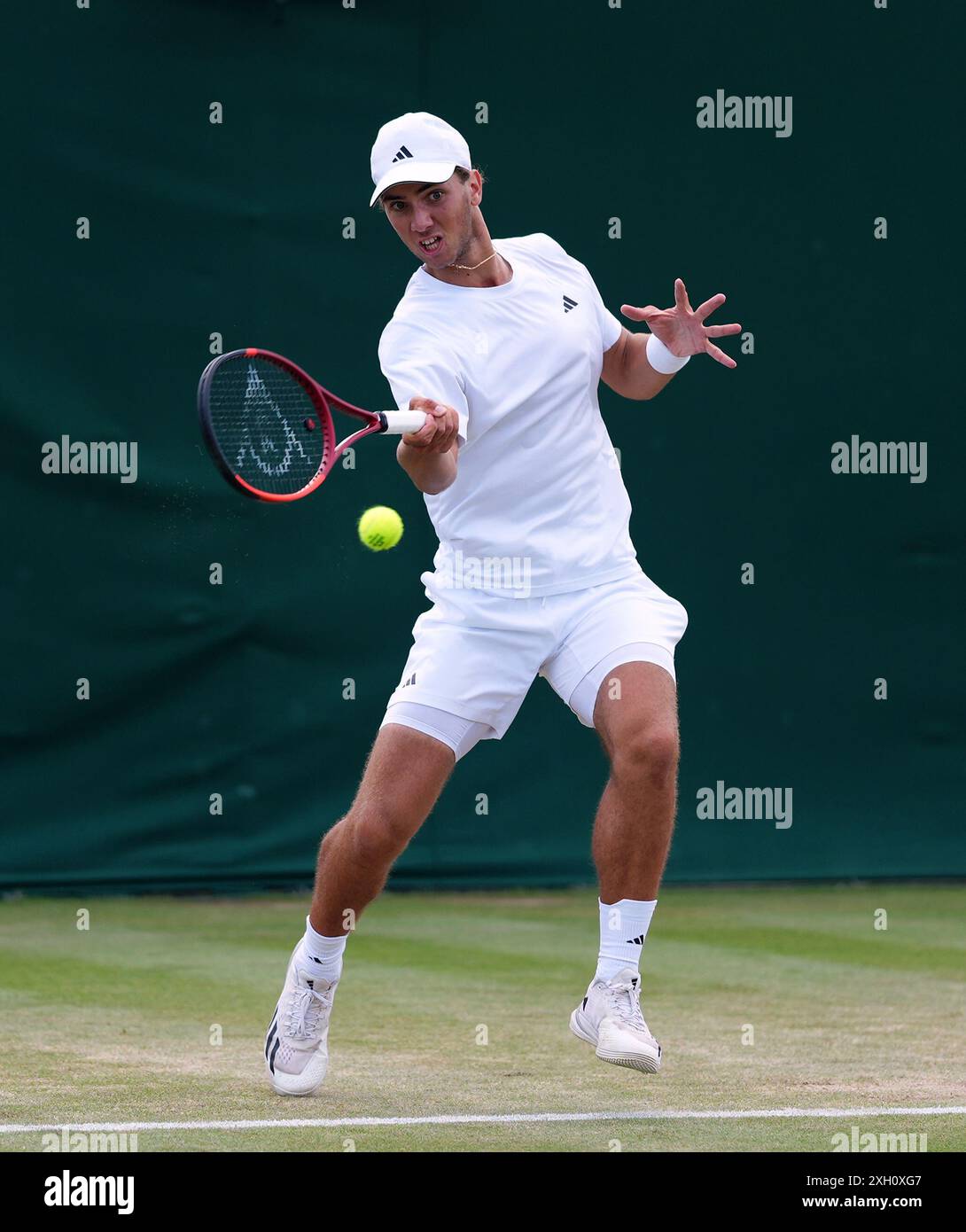 Mark Ceban on day eleven of the 2024 Wimbledon Championships at the All ...