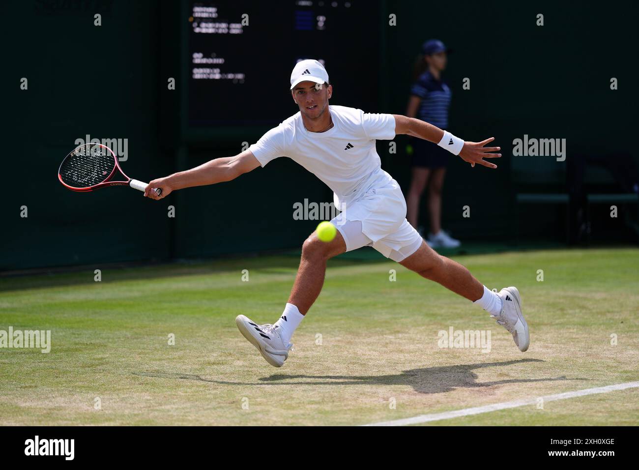 Mark Ceban on day eleven of the 2024 Wimbledon Championships at the All ...