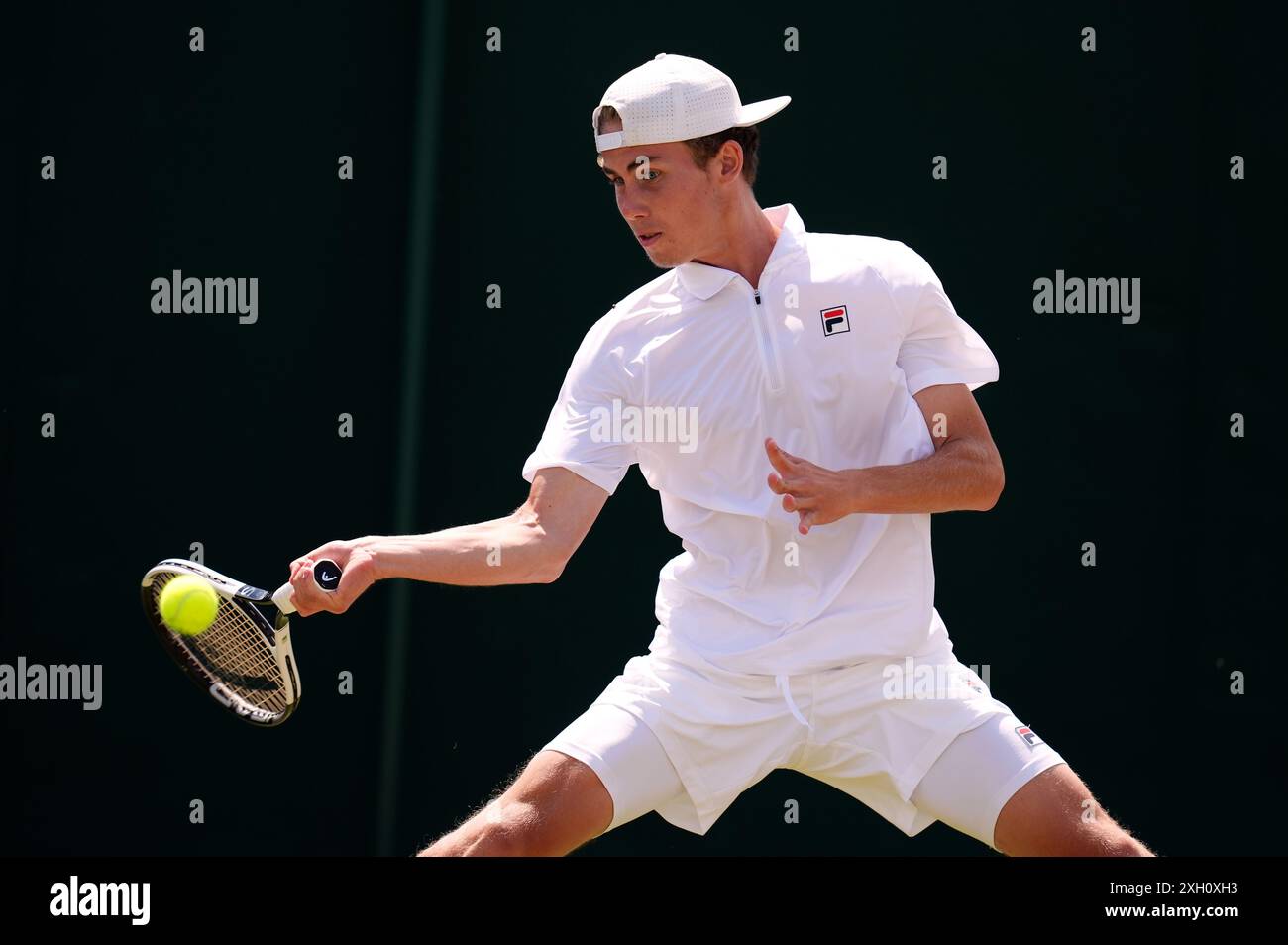 Maxim Mrva on day eleven of the 2024 Wimbledon Championships at the All ...