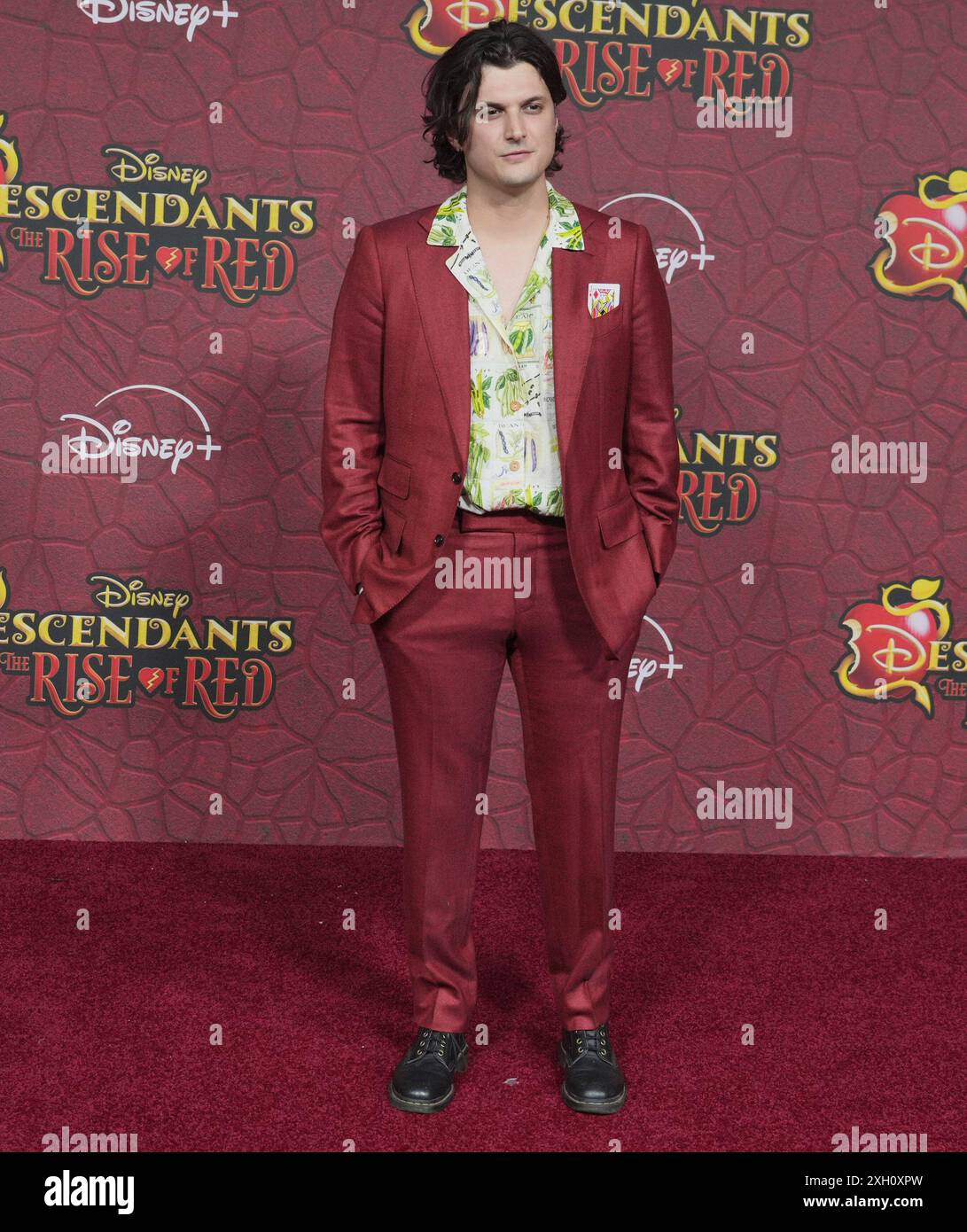 Alex Boniello arrives at the Disney's DESCENDANTS: THE RISE OF RED ...