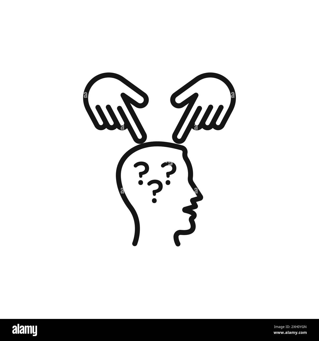 Criticism icon logo sign vector outline in black and white color Stock ...