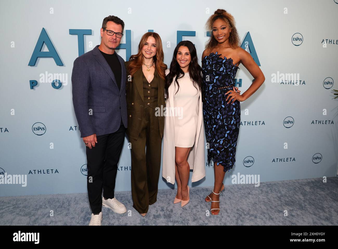 BEVERLY HILLS, CA - JULYE 10: Sophia Bush, Chris Blakeslee, Ilona Aman ...