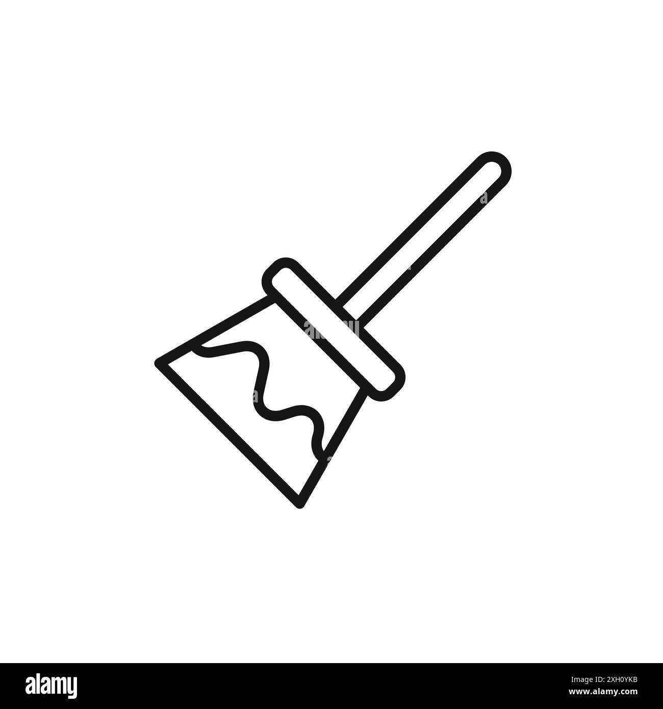 Dust broom vector Black and White Stock Photos & Images - Alamy