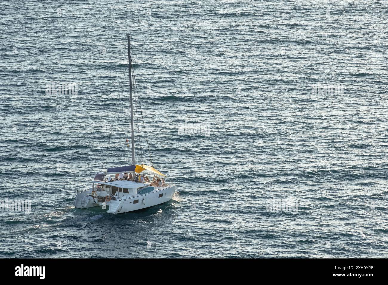 Big catamaran in open hi-res stock photography and images - Alamy