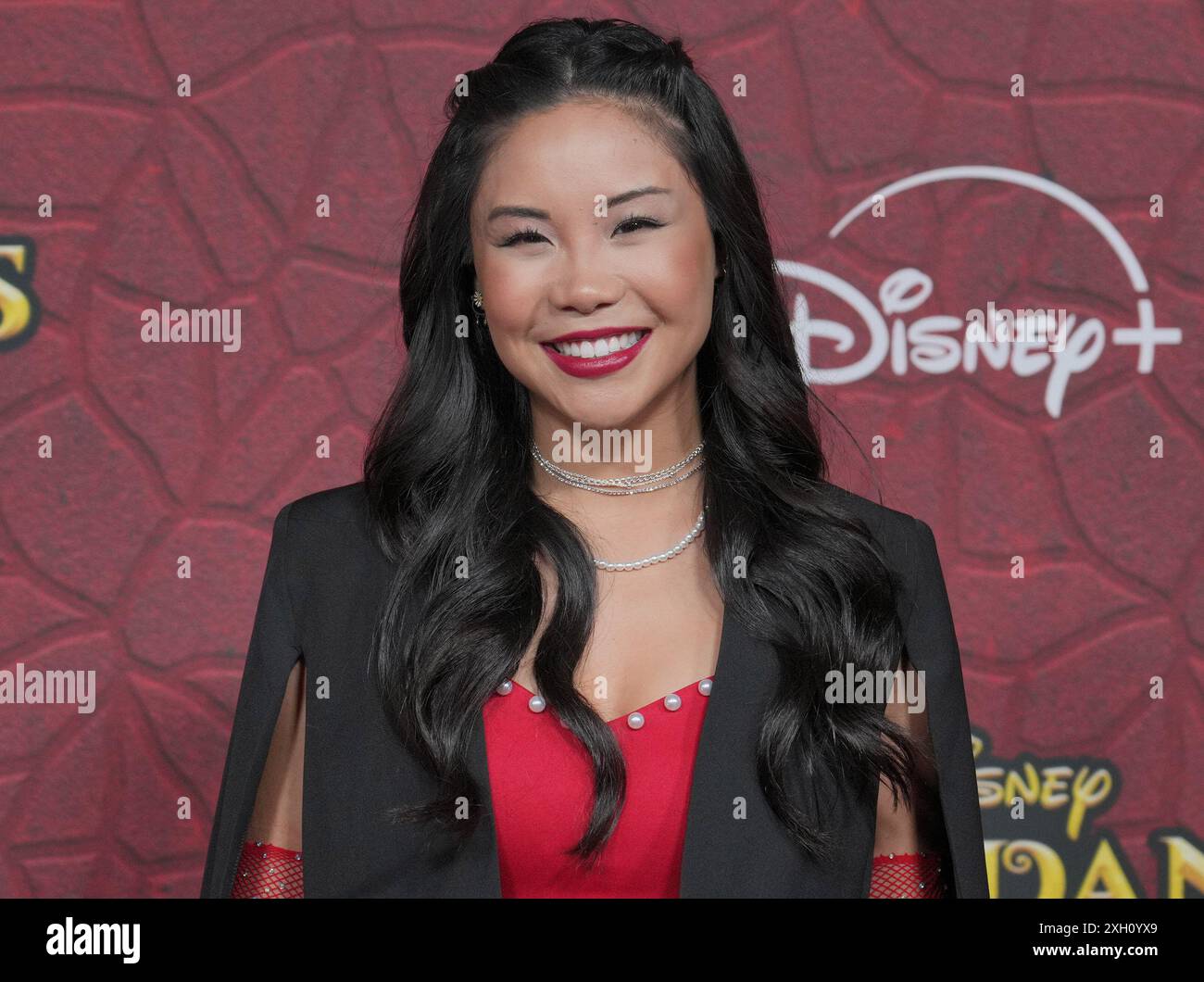 Jenna Alvarez arrives at the Disney's DESCENDANTS: THE RISE OF RED ...