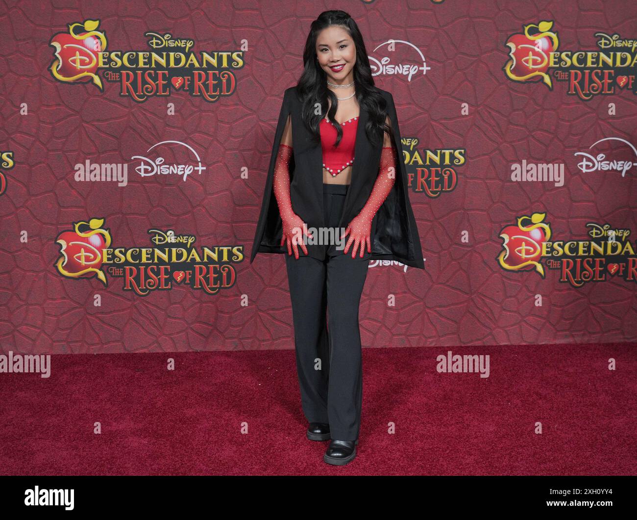 Jenna Alvarez arrives at the Disney's DESCENDANTS: THE RISE OF RED ...