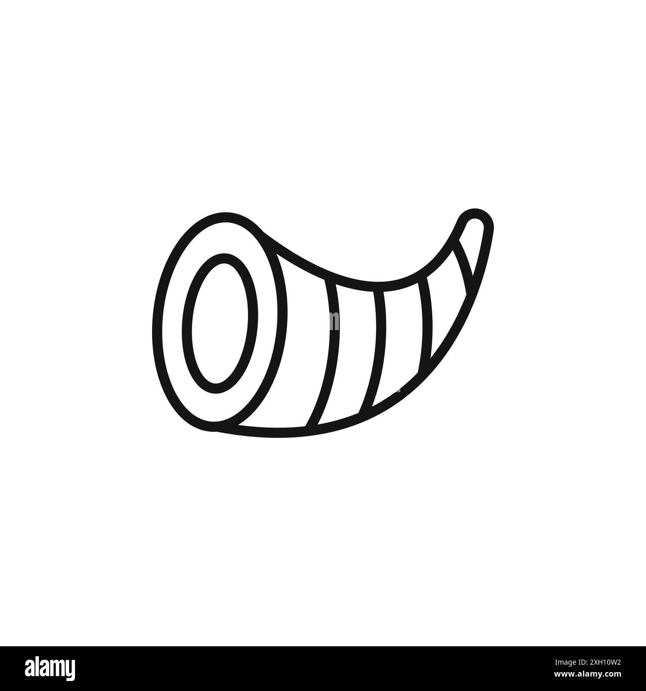 cornucopia icon logo sign vector outline in black and white color Stock ...