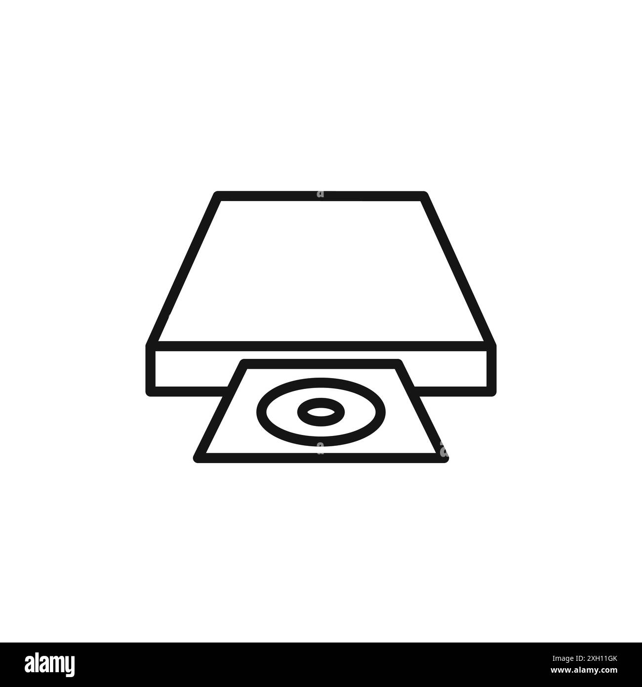 Dvd CDROM disc icon logo sign vector outline in black and white color ...