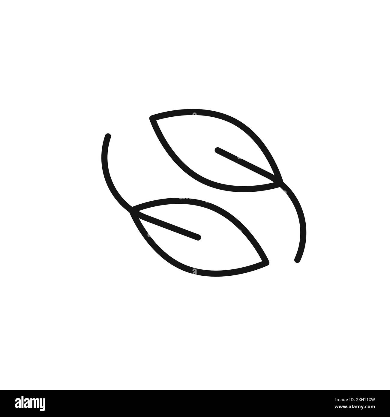 falcate icon logo sign vector outline in black and white color Stock ...