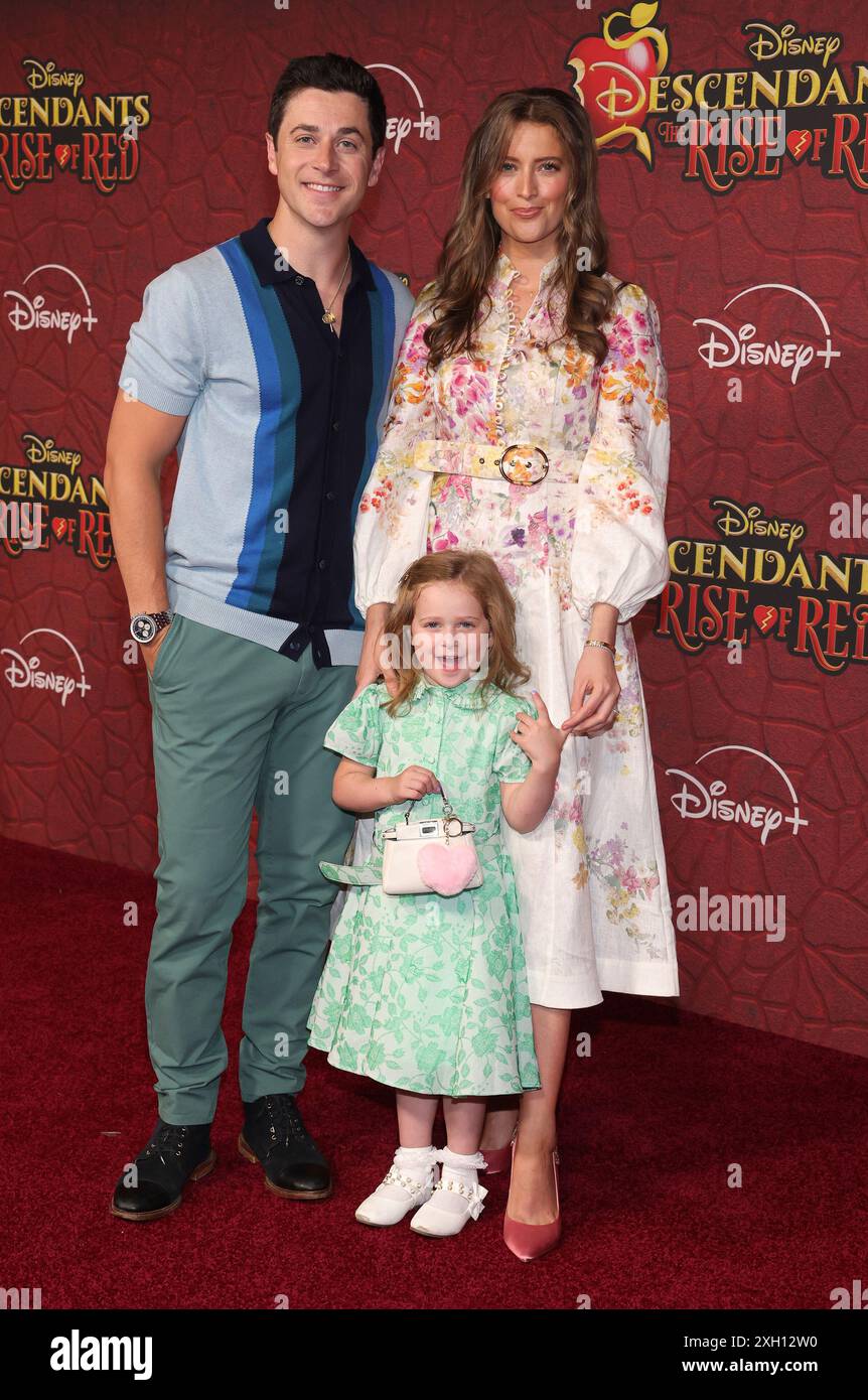 Burbank, Ca. 10th July, 2024. David Henrie, Maria Cahill at the ...