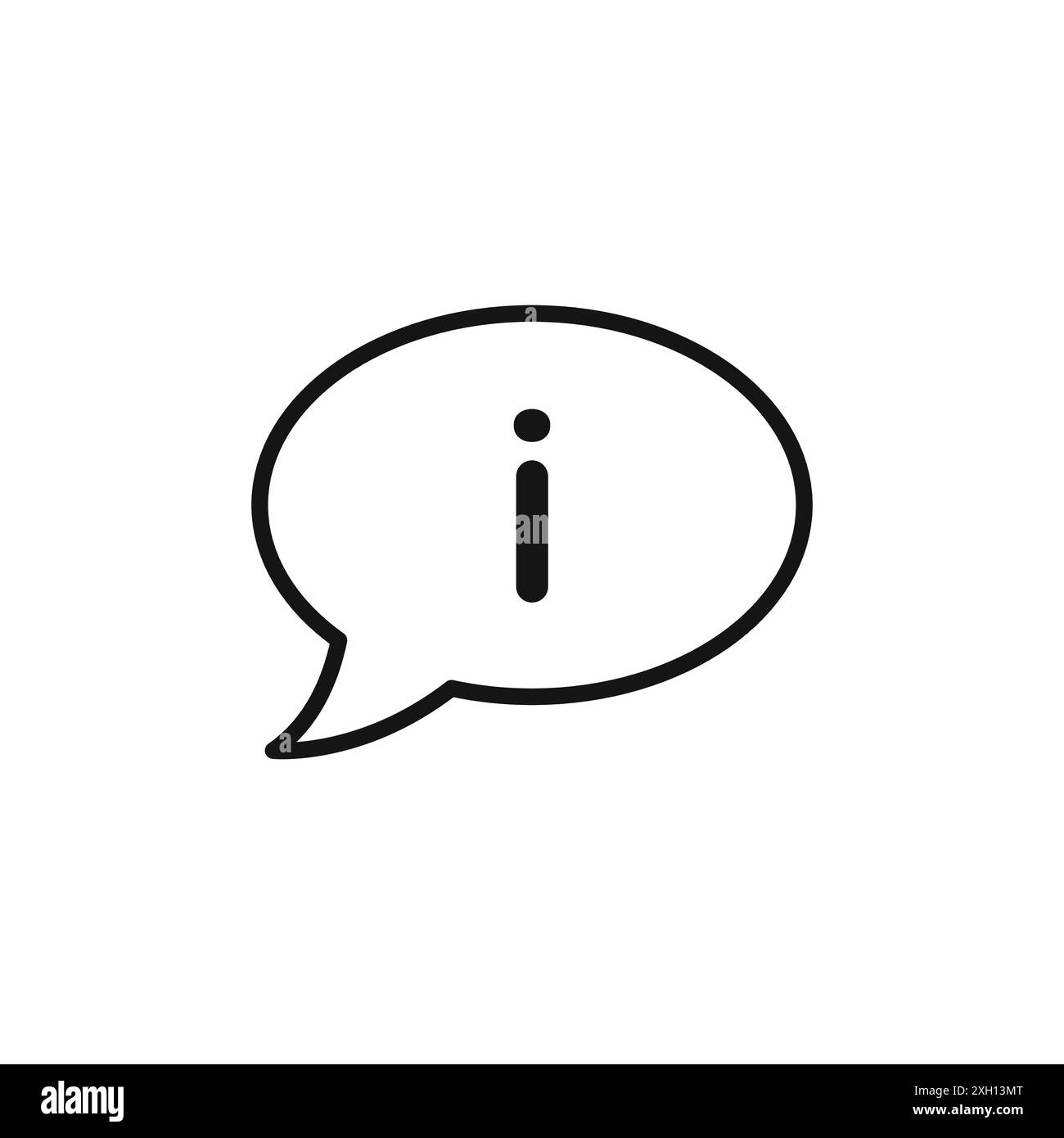 information icon logo sign vector outline in black and white color ...