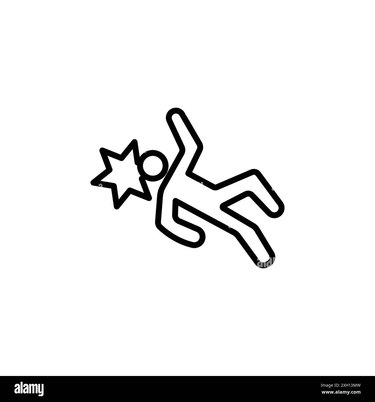 Slip and fall Black and White Stock Photos & Images - Alamy