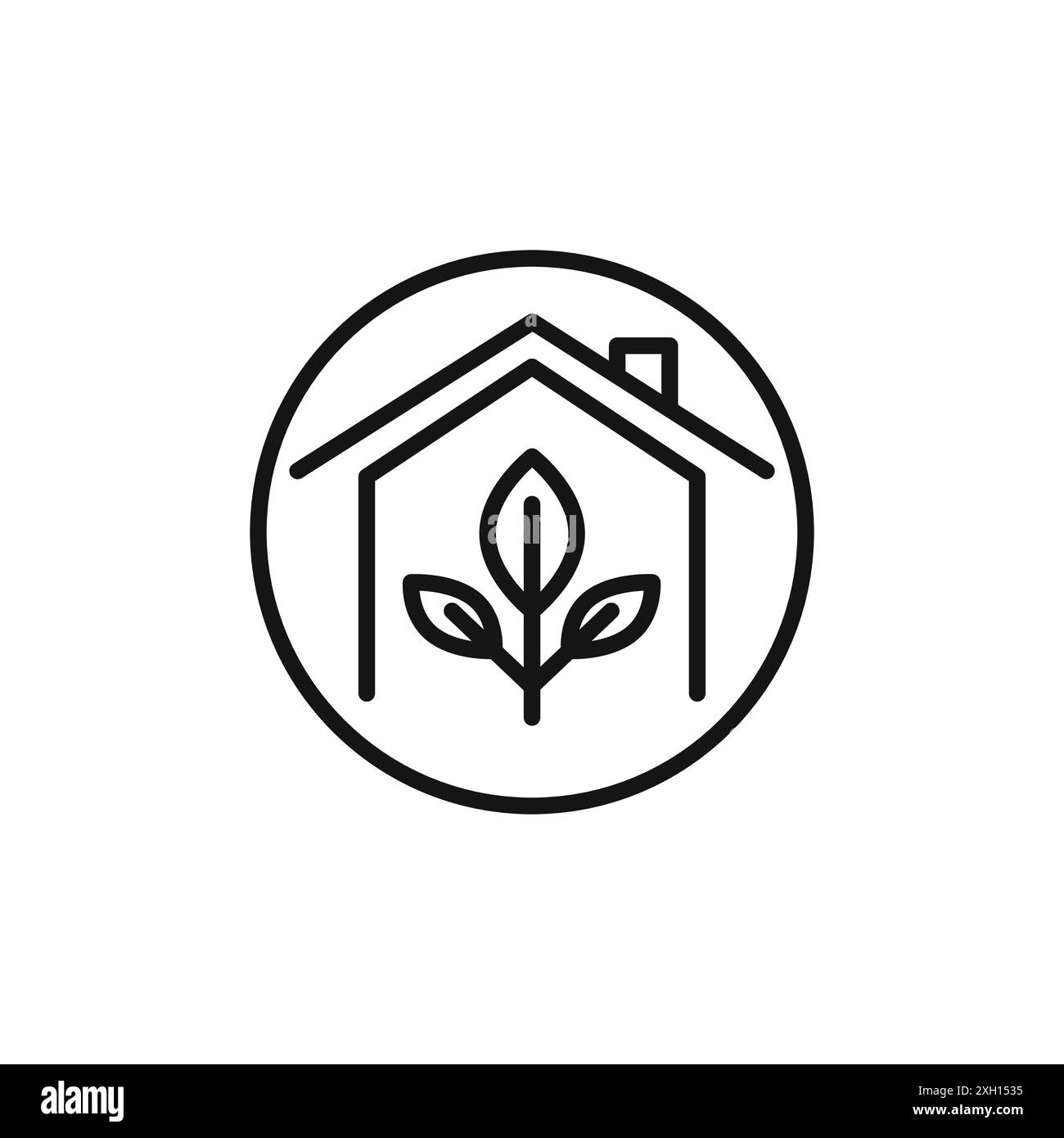 Locally grown icon logo sign vector outline in black and white color ...