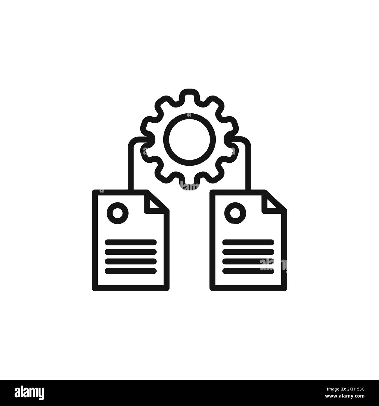 Procurement icon logo sign vector outline in black and white color ...