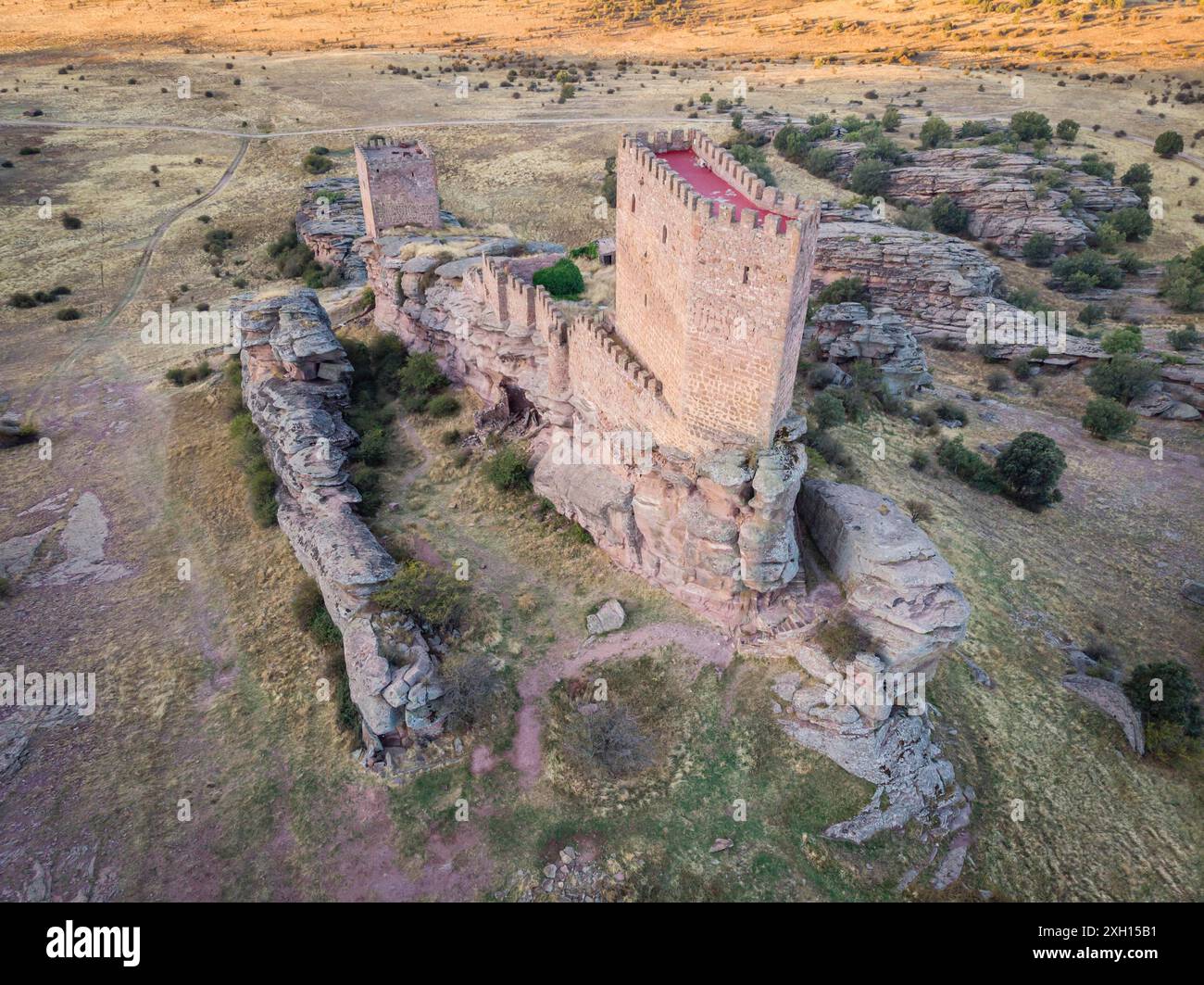 Zafra castle, 12th century, Campillo de Duenas, Guadalajara, Spain ...