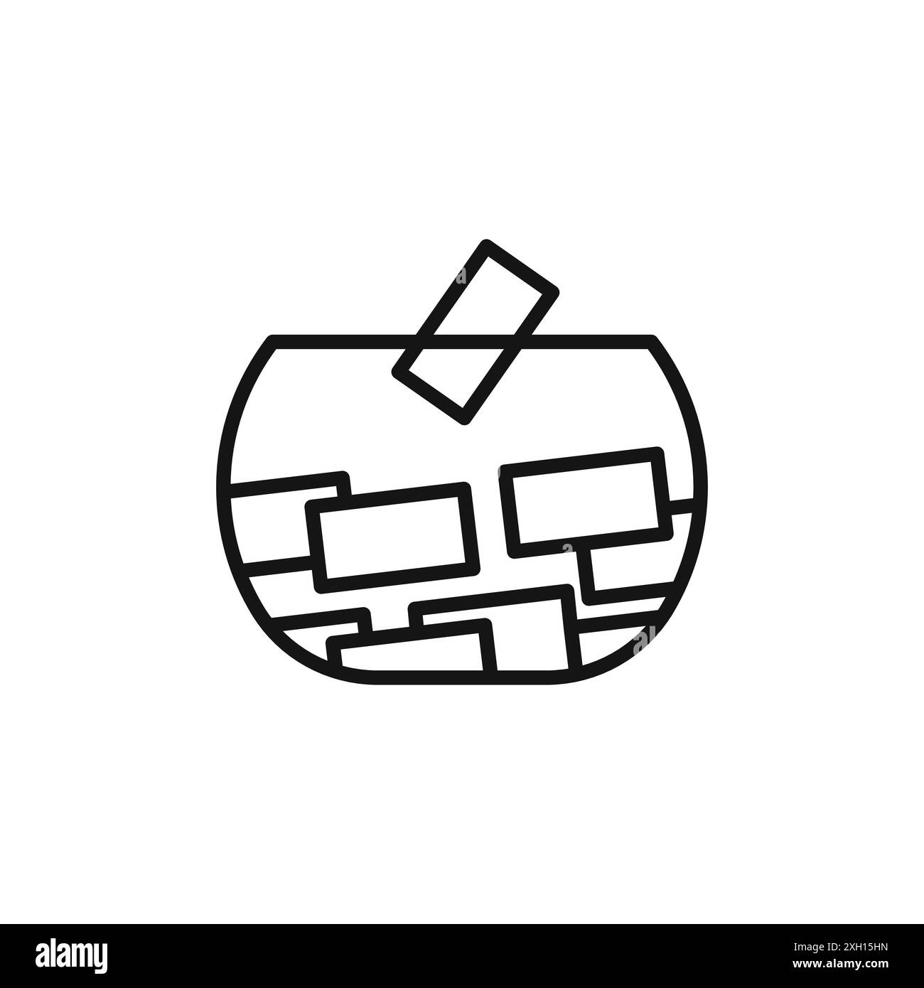 Raffle icon logo sign vector outline in black and white color Stock ...