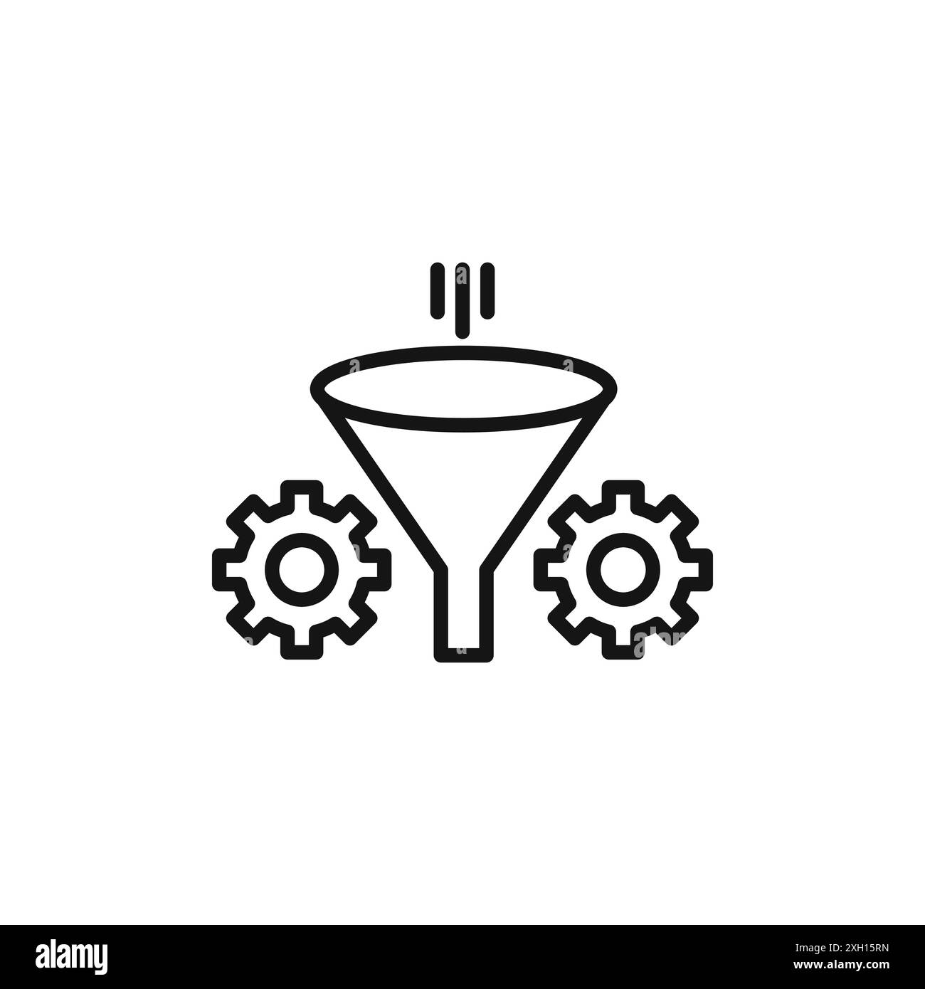 Funnel shape filter silhouette hi-res stock photography and images - Alamy