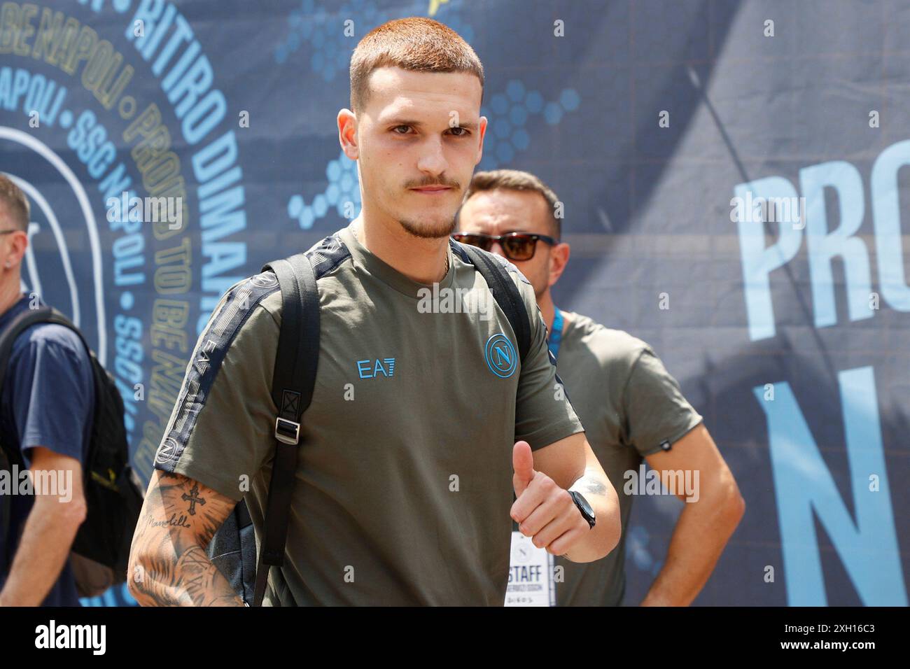 Dimaro, Trentino, Italy. 11th July, 2024. Rafa Marin arrives in Dimaro ...