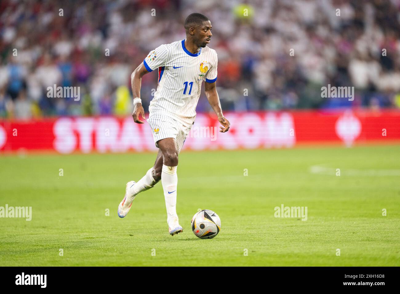 Munich, Germany. 09th, July 2024. Ousmane Dembele (11) of France seen ...