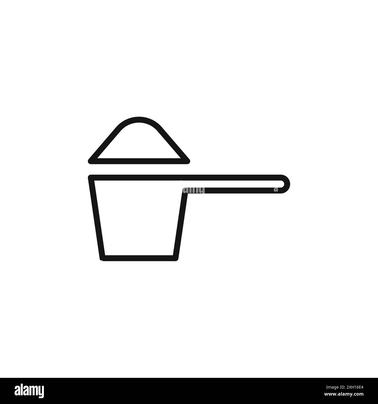 Scoop icon logo sign vector outline in black and white color Stock ...
