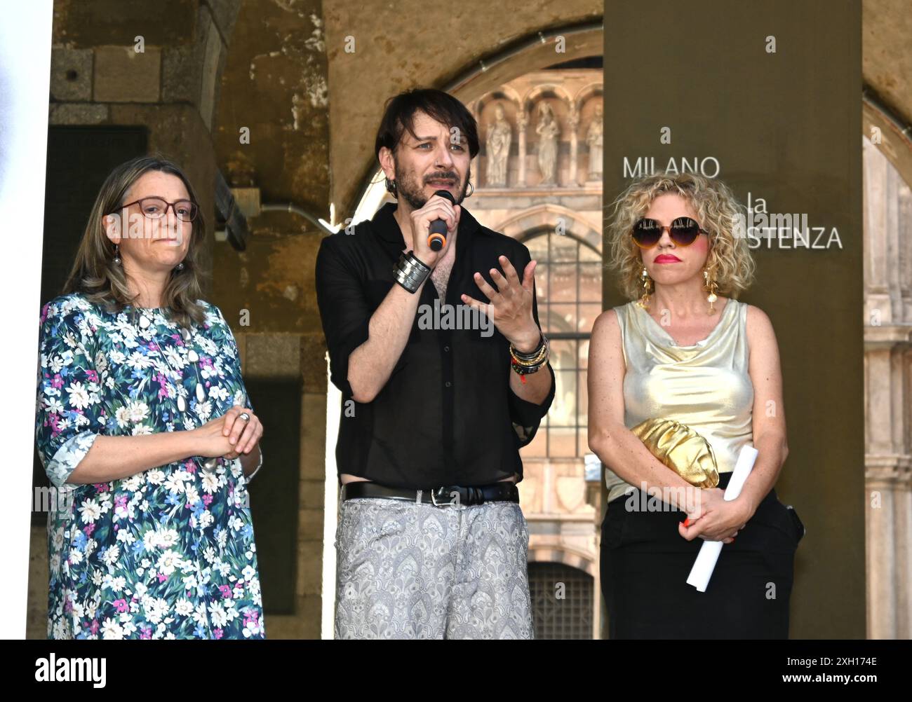 Milan, Italy BESTIARIO inauguration of the artistic installation by ...