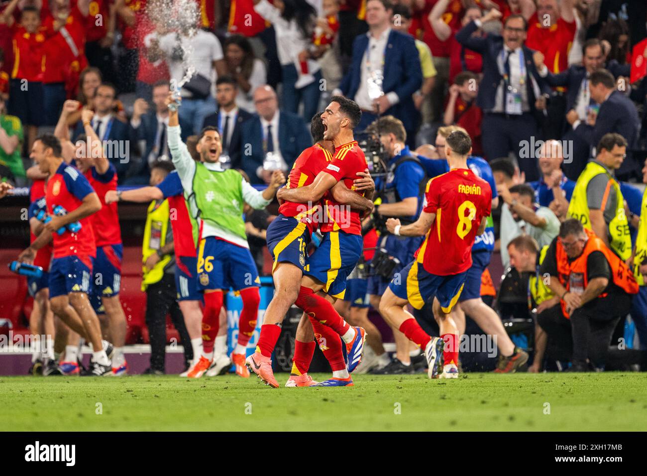 Munich, Germany. 09th, July 2024. Rodri (16) of Spain seen in ...