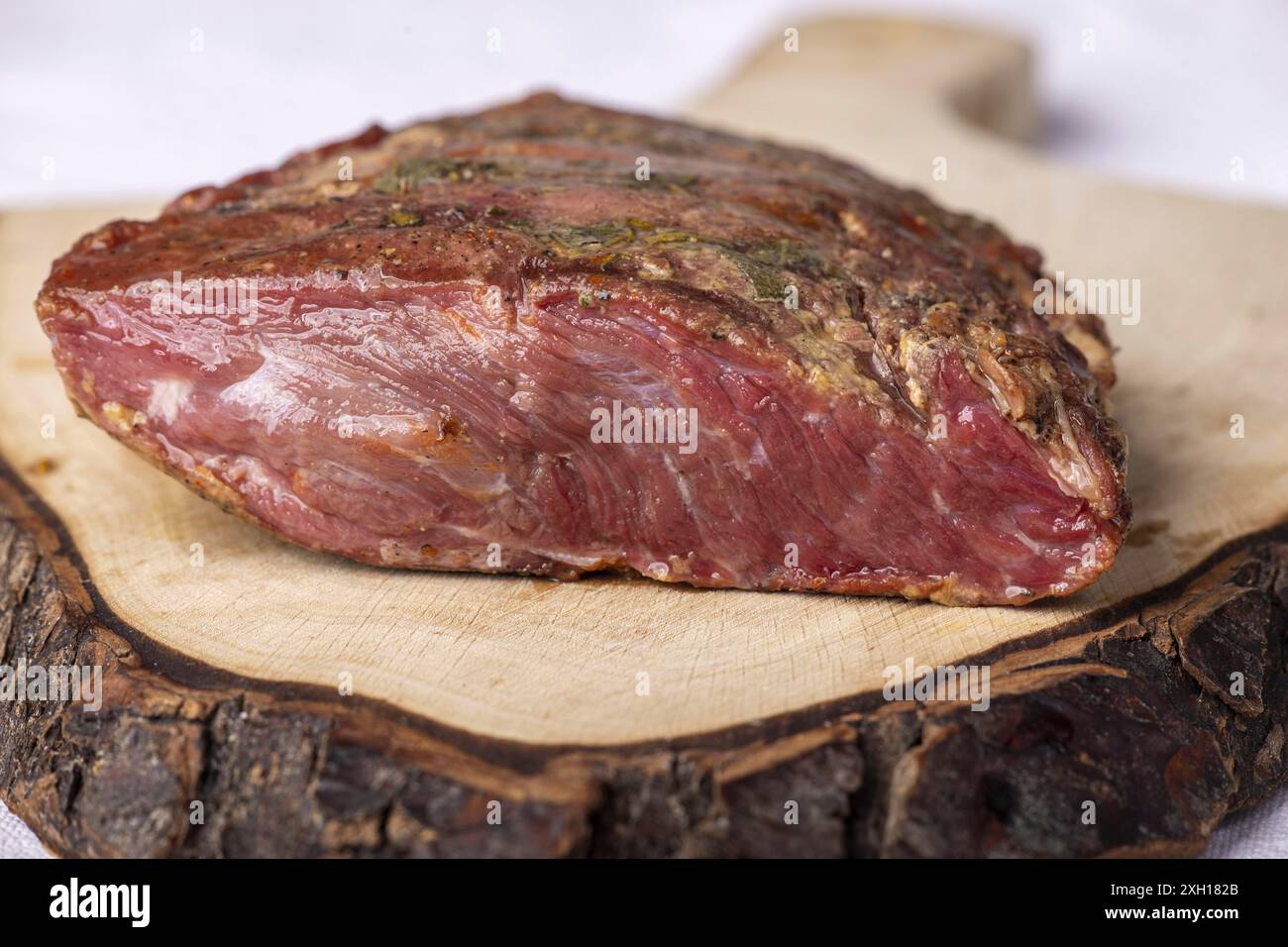 Pastrami packed in plastic bags Stock Photo - Alamy