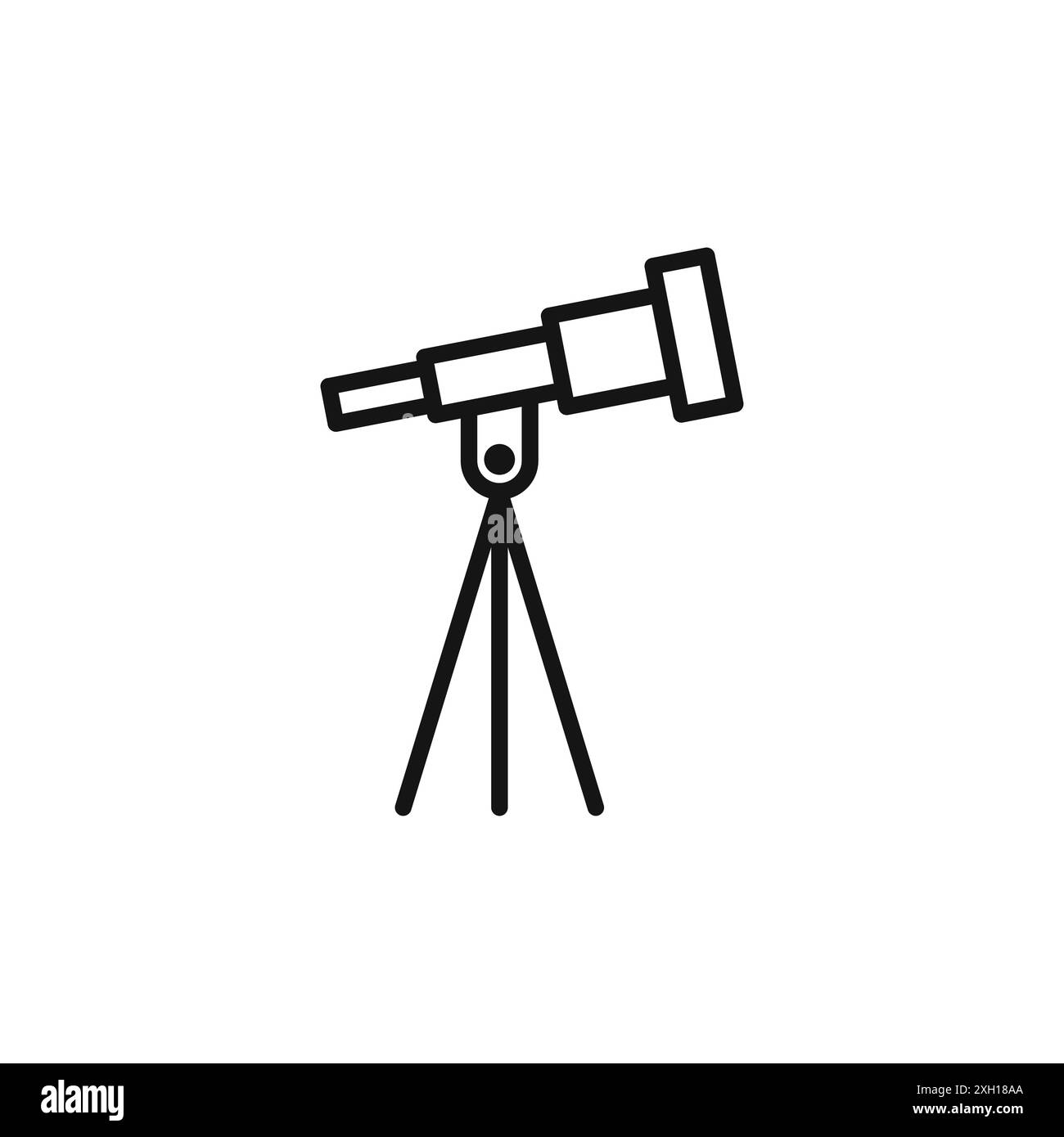 Color telescope icon in Stock Vector Images - Alamy