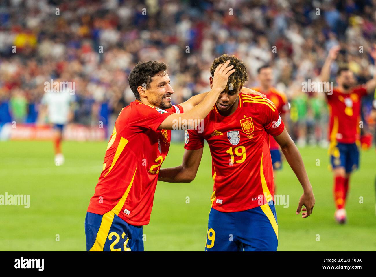 Munich, Germany. 09th, July 2024. Jesus Navas (22) of Spain seen in ...