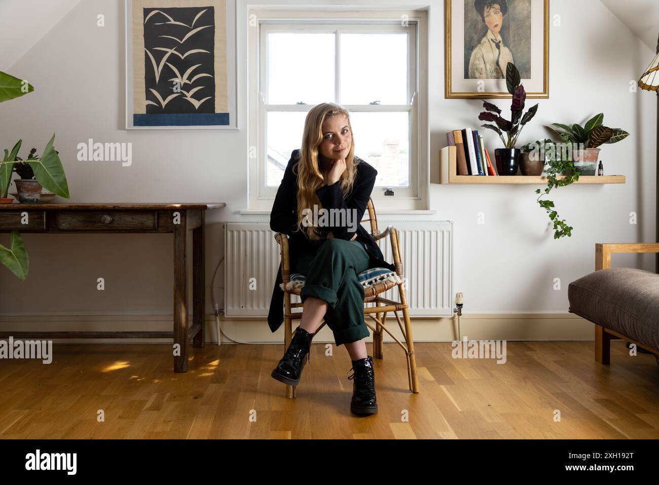 Heloise Werner, soprano composer, photographed in her London Brixton ...