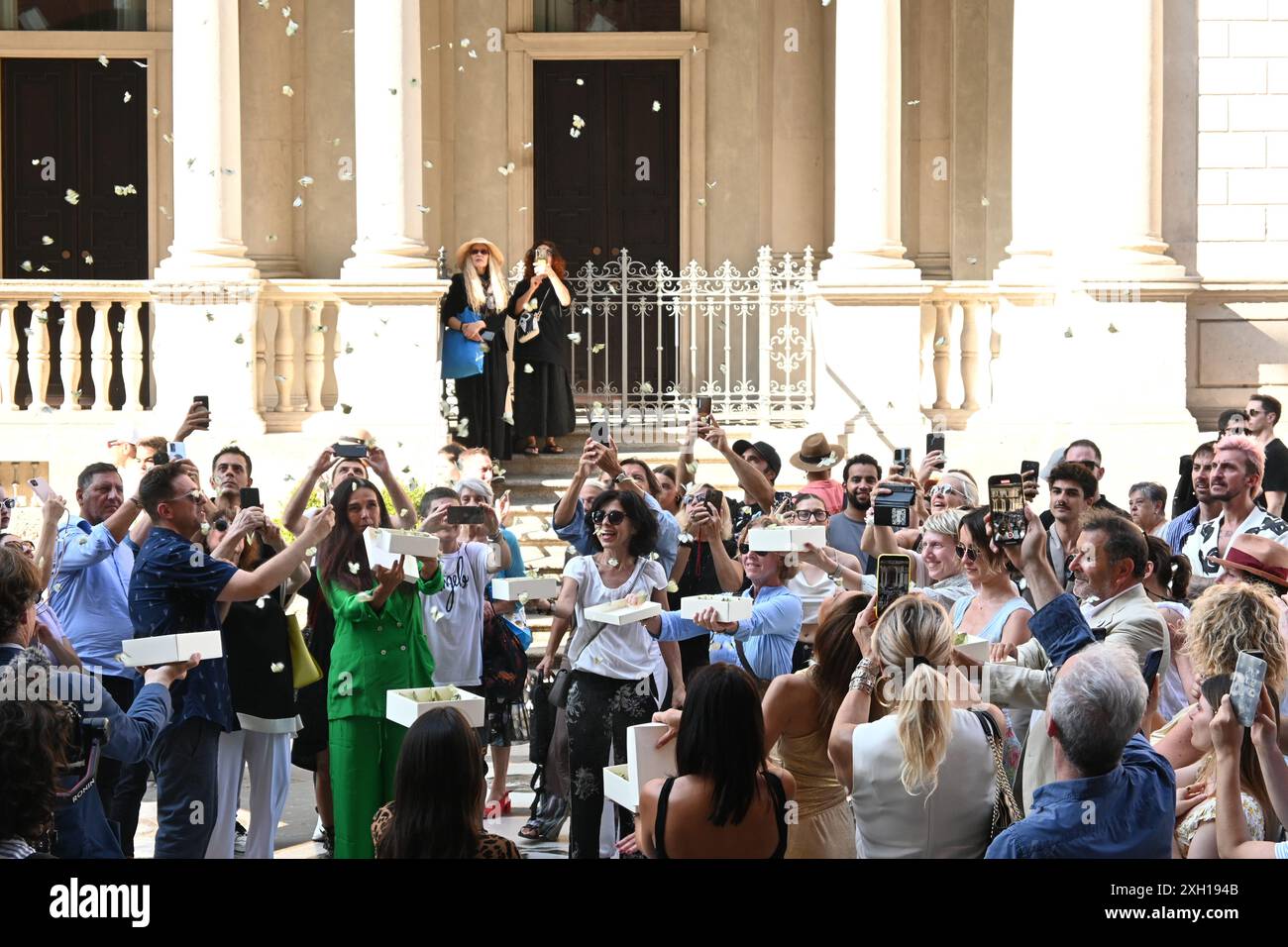 Milan, Italy BESTIARIO inauguration of the artistic installation by ...