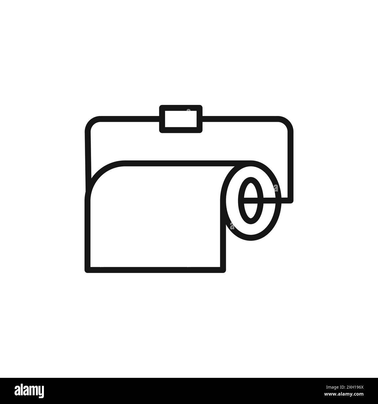 Toilet paper roll icon Black and White Stock Photos & Images - Alamy