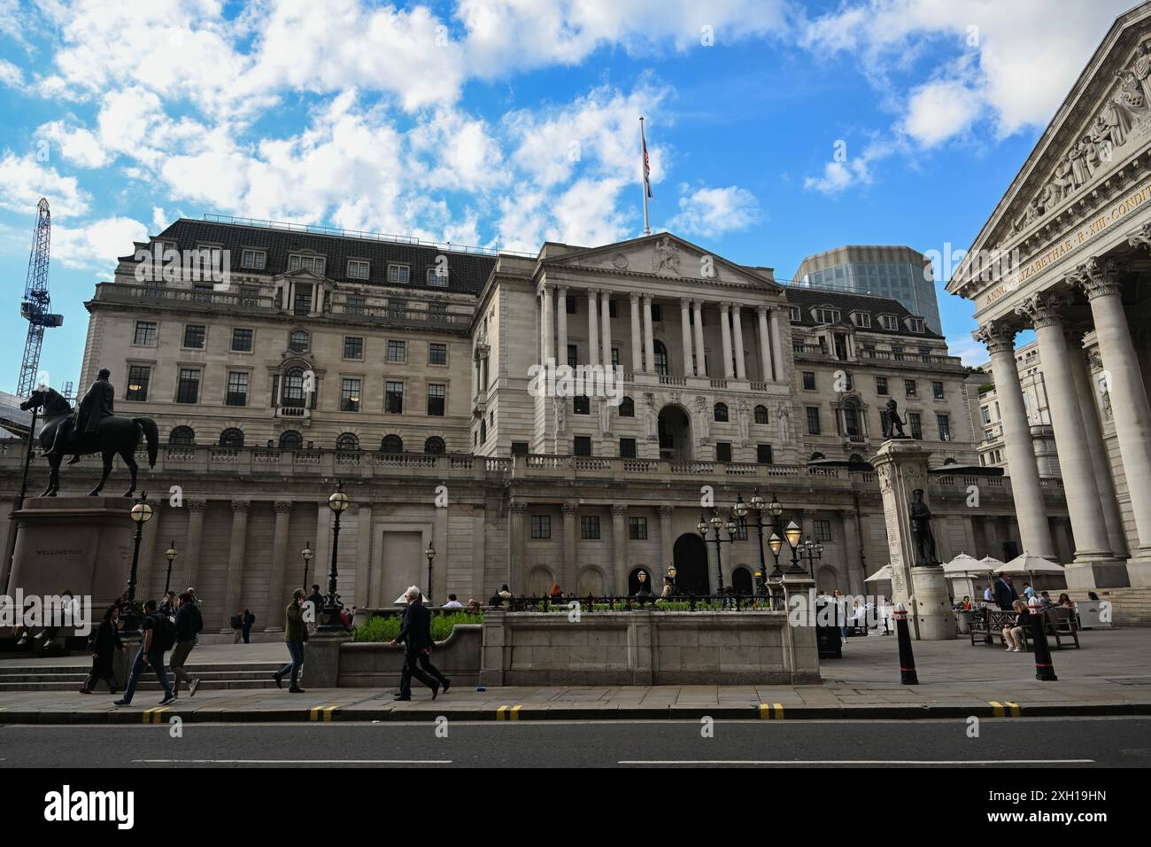 General view of the Bank of England building. , London, United Kingdom ...