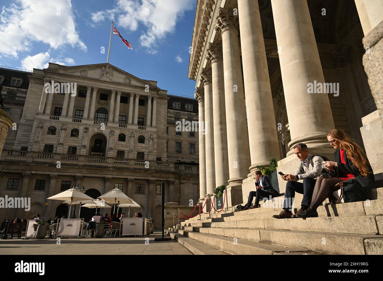 General view of the Bank of England building. , London, United Kingdom ...