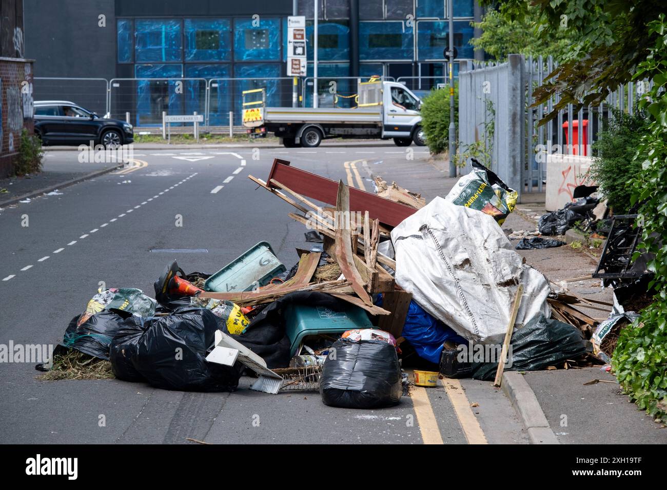 Fly tipping site on 24th June 2024 in Birmingham, United Kingdom ...