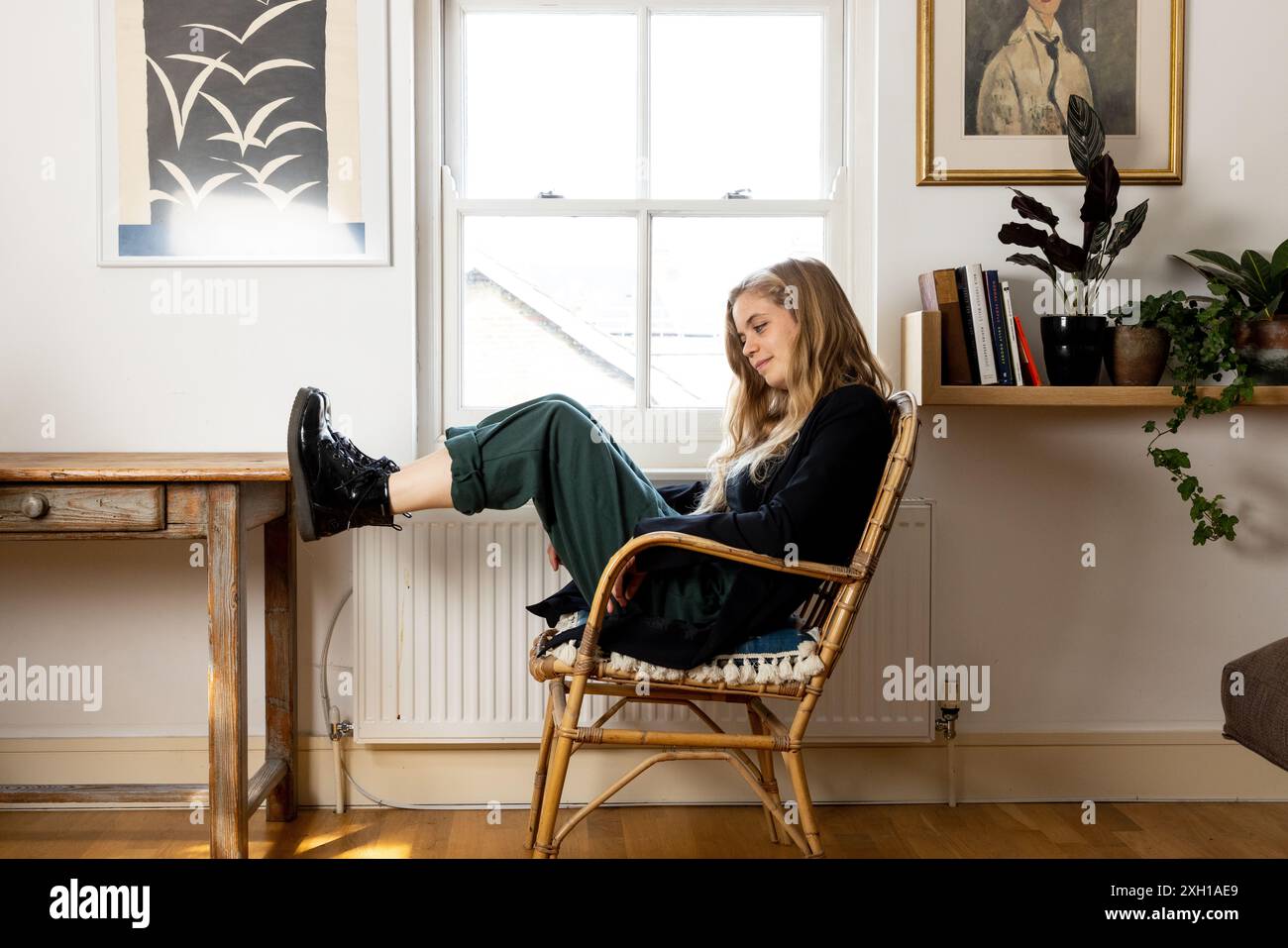 Heloise Werner, a soprano composer, photographed in her London Brixton ...