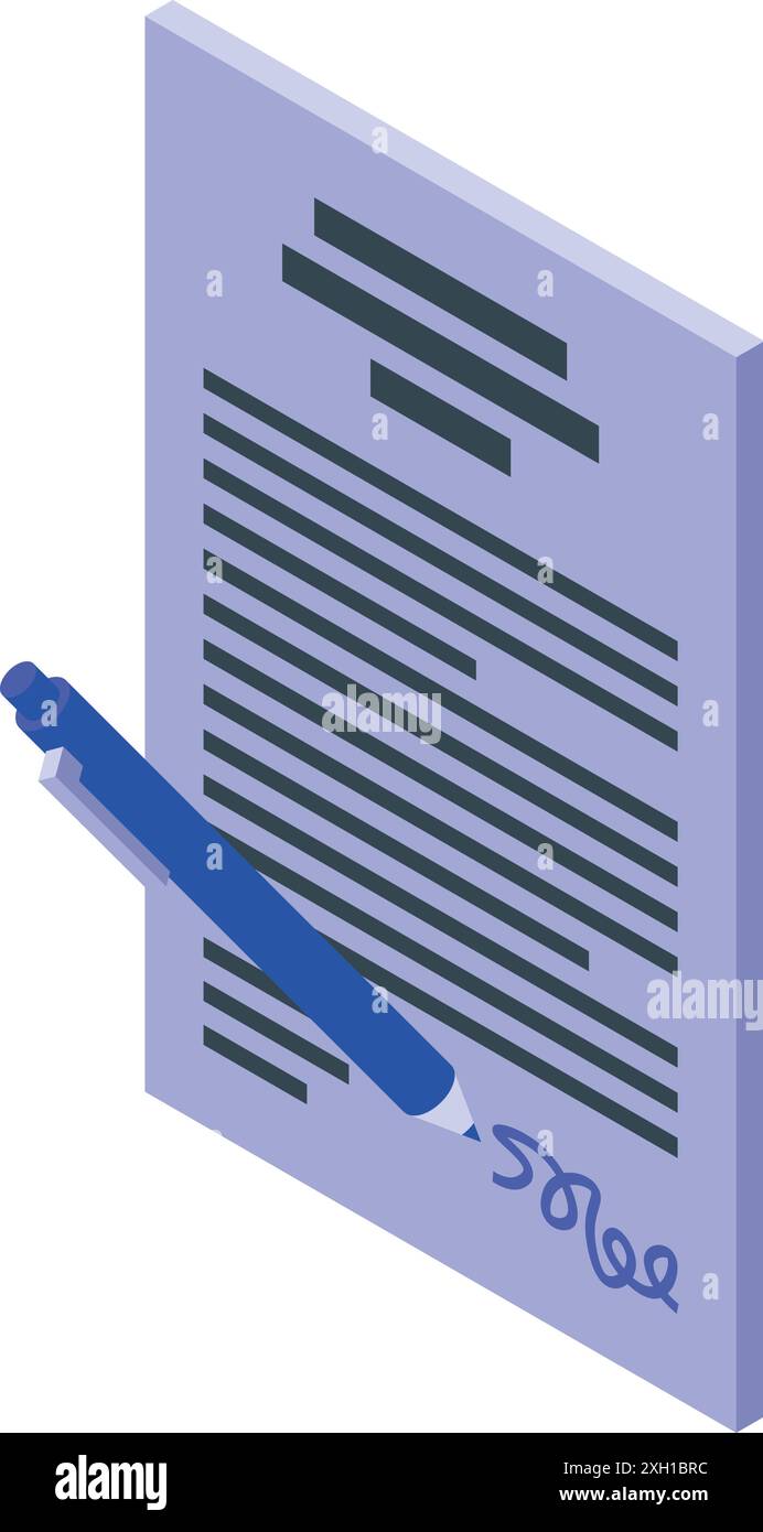 Notary pen up close Stock Vector Images - Alamy