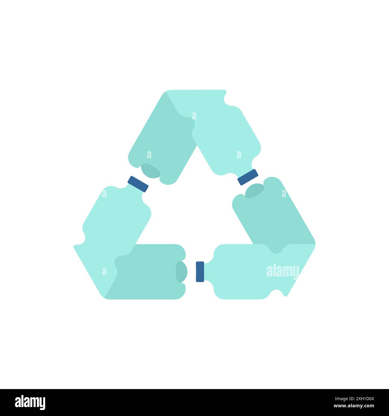 Plastic bottle recycling sign. Vector symbol Stock Vector Image & Art ...
