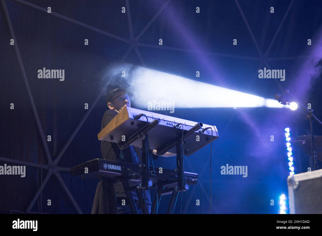 Cory Henry singing on stage during the Music for yo solul world tour ...