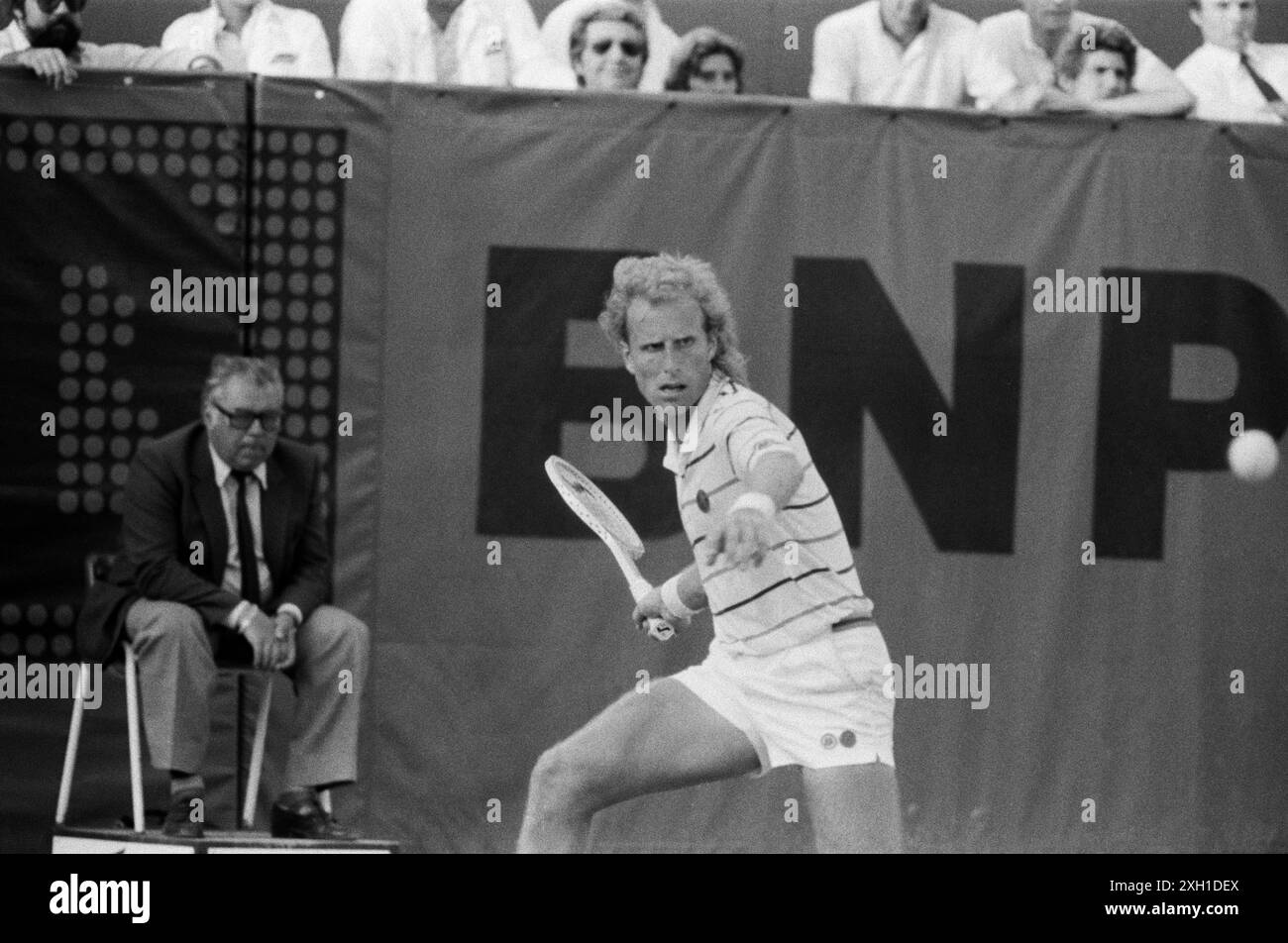 The American tennis player Vitas Gerulaitis, attending the men's ...