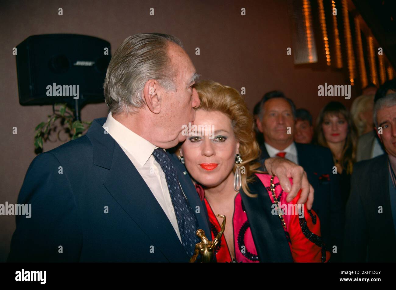 Anthony Quinn and his wife Jolanda Addolori at the Bruno Coquatrix and ...