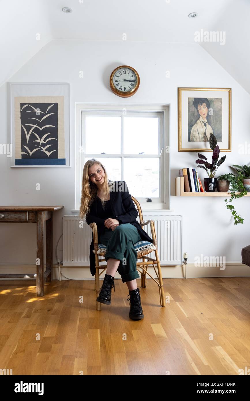 Heloise Werner, a soprano composer, photographed in her London Brixton ...