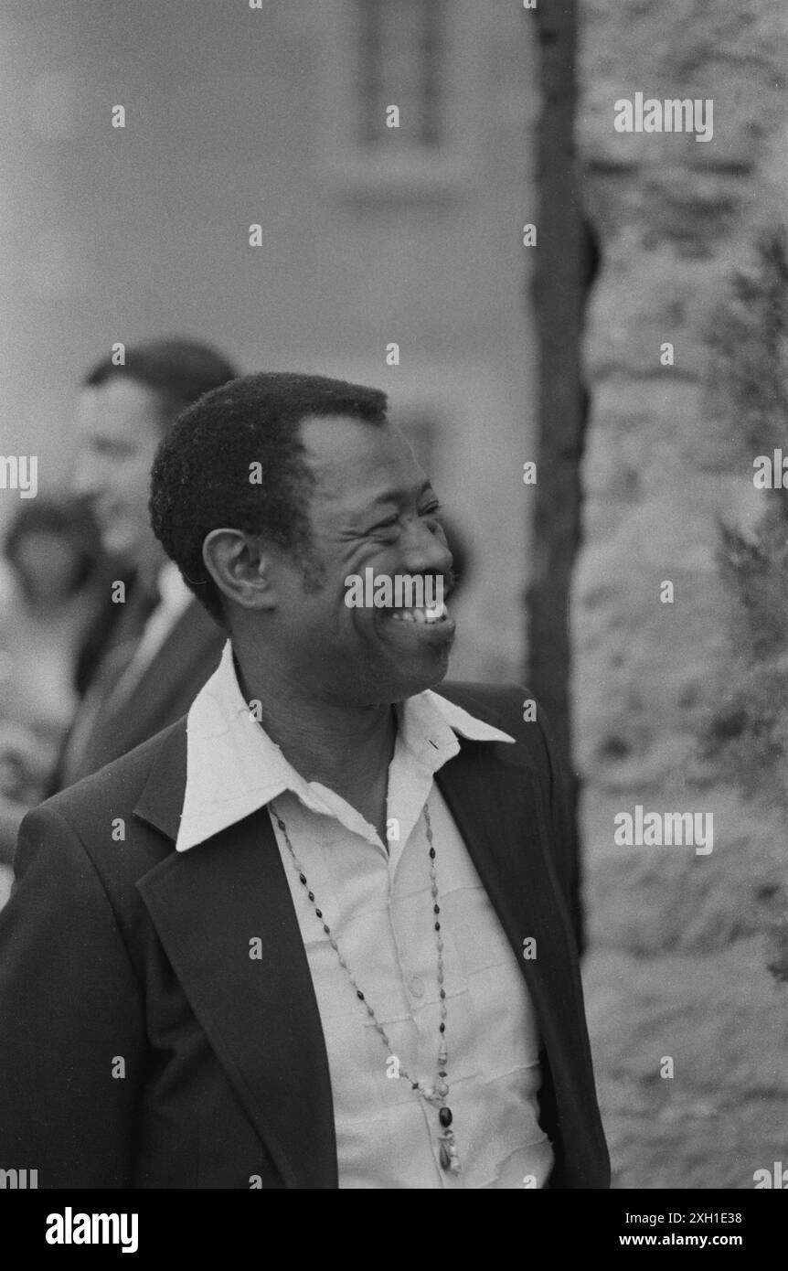 Al Grey, trombonist with the Count Basie Orchestra, arriving for the ...