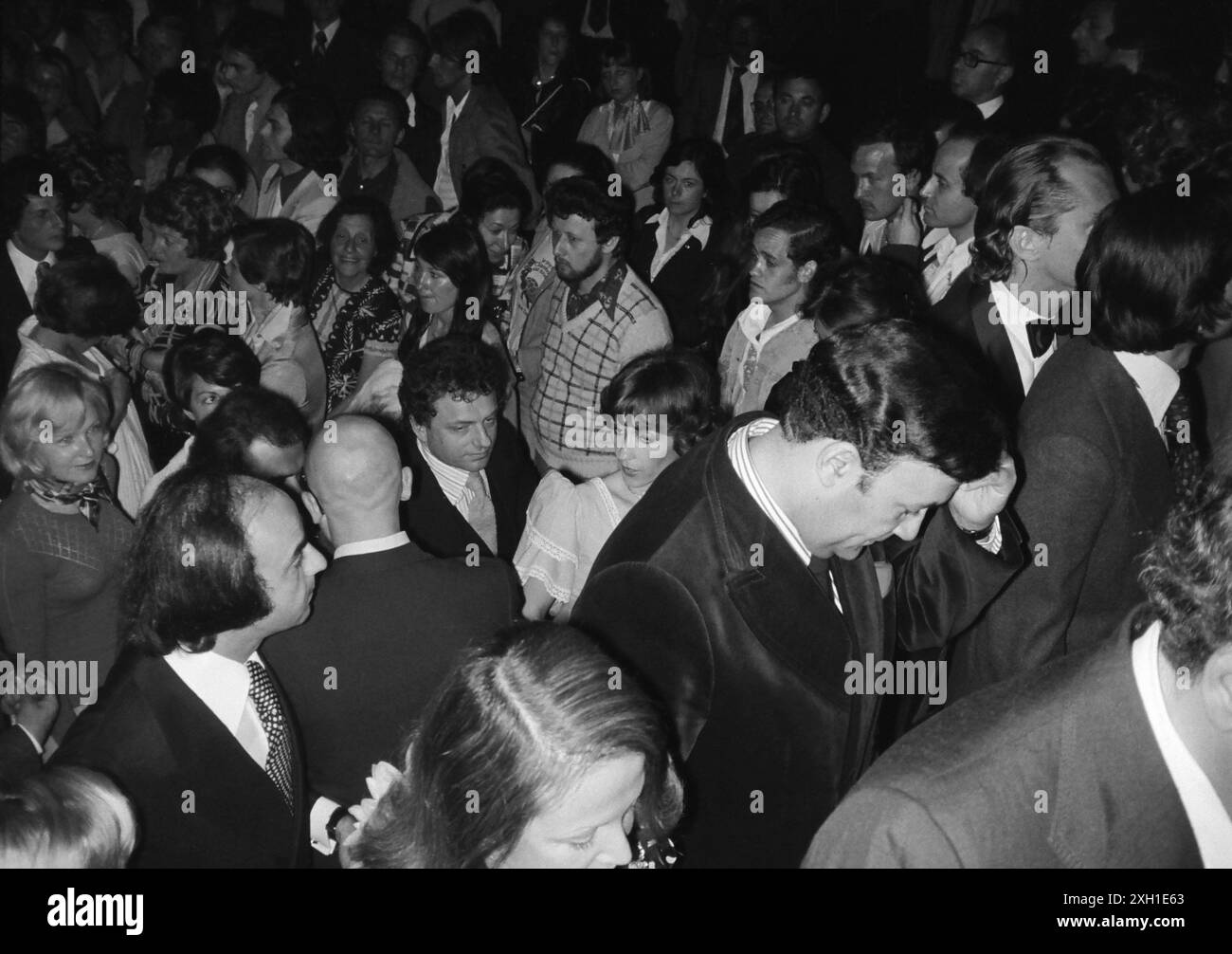 Jacques Martin arriving at the Palais des Congrès in Paris to attend a ...