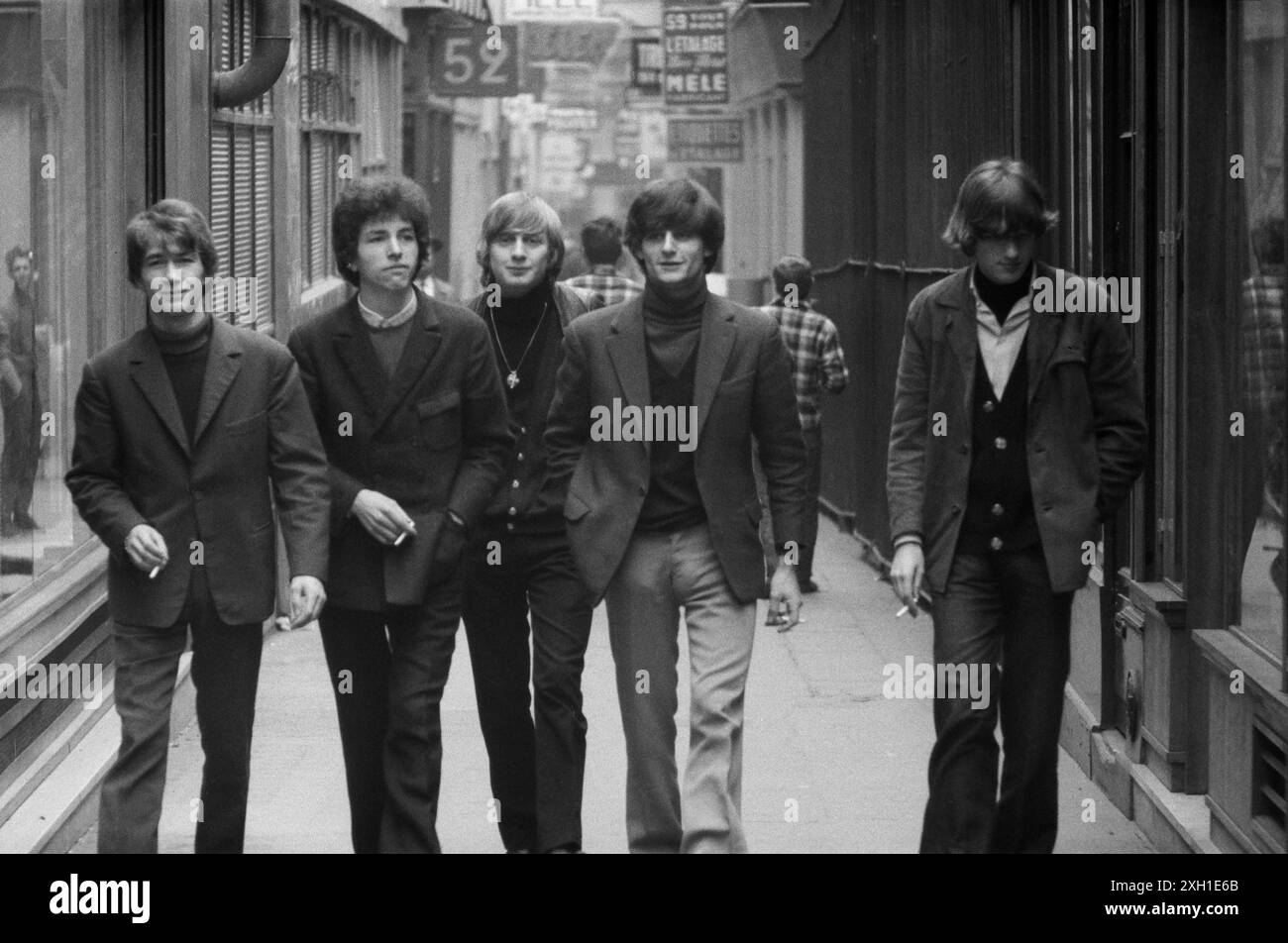 French rock band Les Tarés. From left to right: Jean Sarrus, Cherif ...