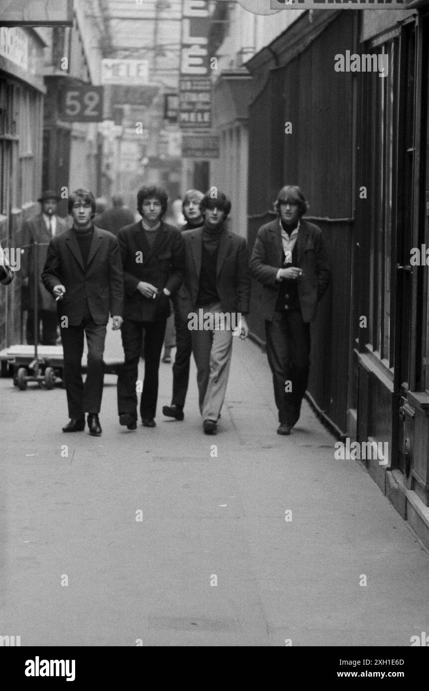 French rock band Les Tarés. From left to right: Jean Sarrus, Cherif ...